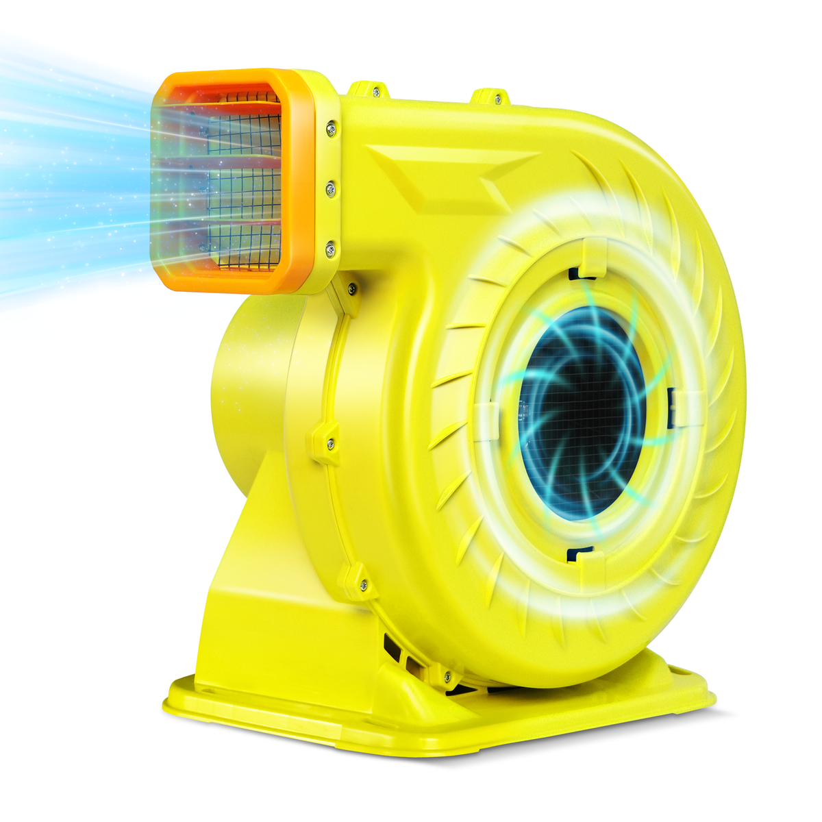 2HP 1500W Inflatable Bounce House Air Blower Portable Fan Pump for Lar ...